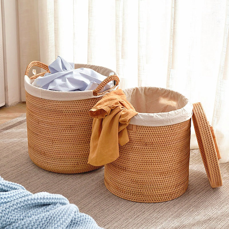 Large Woven Laundry Basket for Home Storage – RavenStudioCrafts